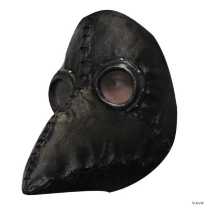 Plague Doctor Black Latex Mask | Halloween Express
