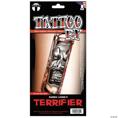 Tinsley Transfers Terrifier 3™ Art the Clown with Hacksaw Temporary ...