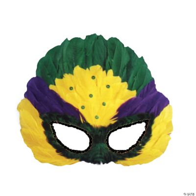 Mardi Gras Feather Mask