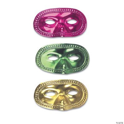 Mardi Gras Mask Pack Of 12 - Discontinued