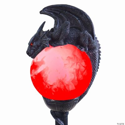 6 Ft. Light-Up Flaming Dragon Lamp Post™ with Sound Halloween ...