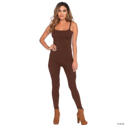 Women's Basic Unitard-Brown-Md/Lg | Halloween Express