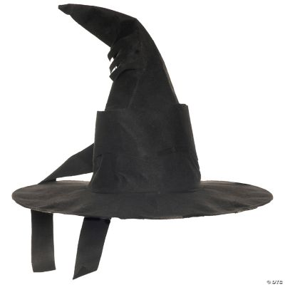 Adults Black Curved Wizard Hat | Halloween Express